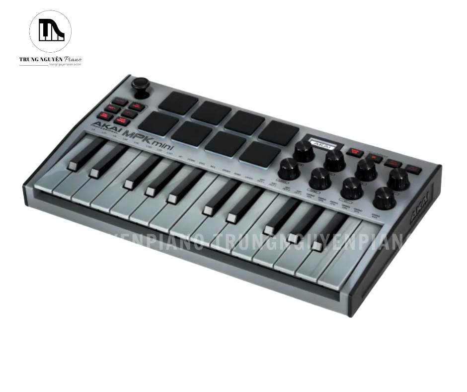 MIDI Keyboard Controller Akai MPK Mini MK3 Grey 25 Key màu xám hiện đại