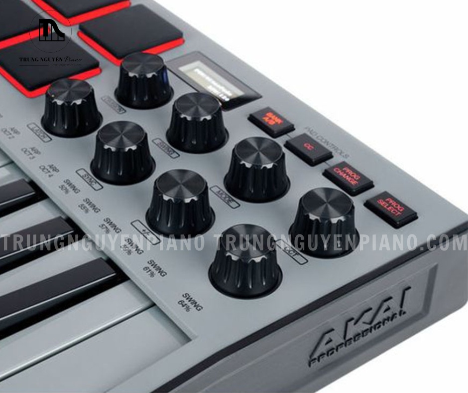 MIDI Keyboard Controller Akai MPK Mini MK3 Grey 25 Key màu xám hiện đại